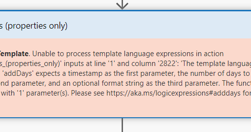 Microsoft Dynamic Crm Invalidtemplate The Template Language Function ‘adddays Expect A