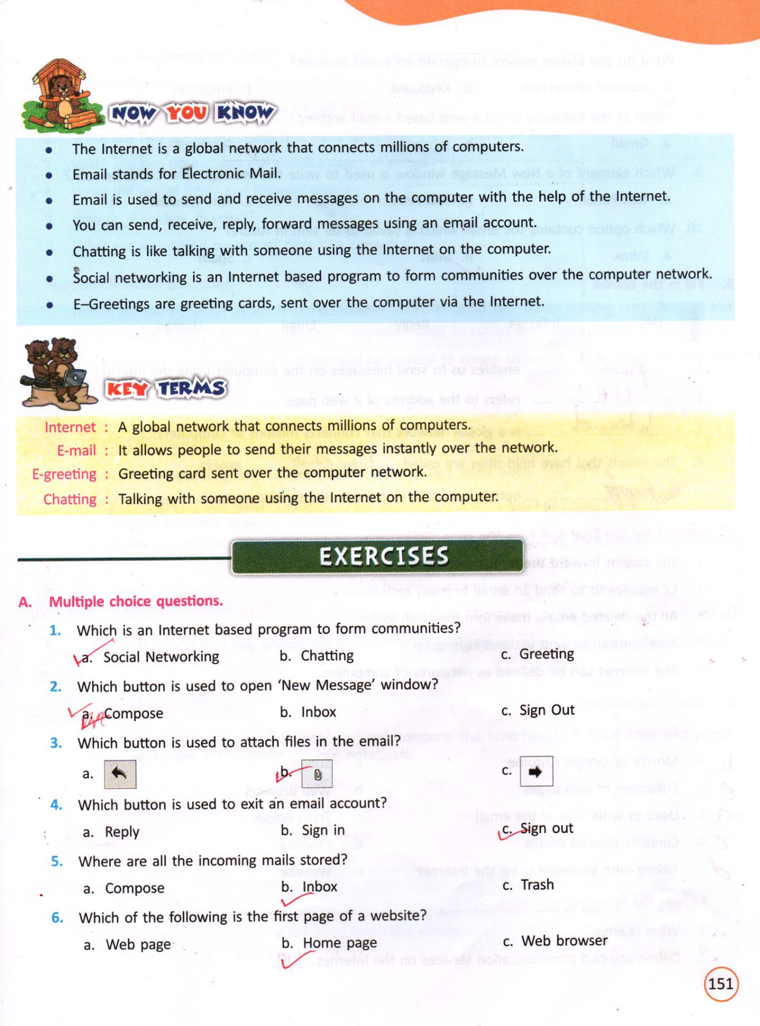 Chapter 13, Email and Other Internet Services ~ Computer, VI Std