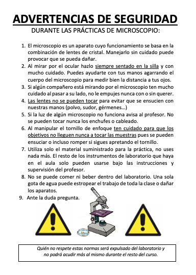 La clase de ciencias del profe Carlos: Prácticas de microscopía -1
