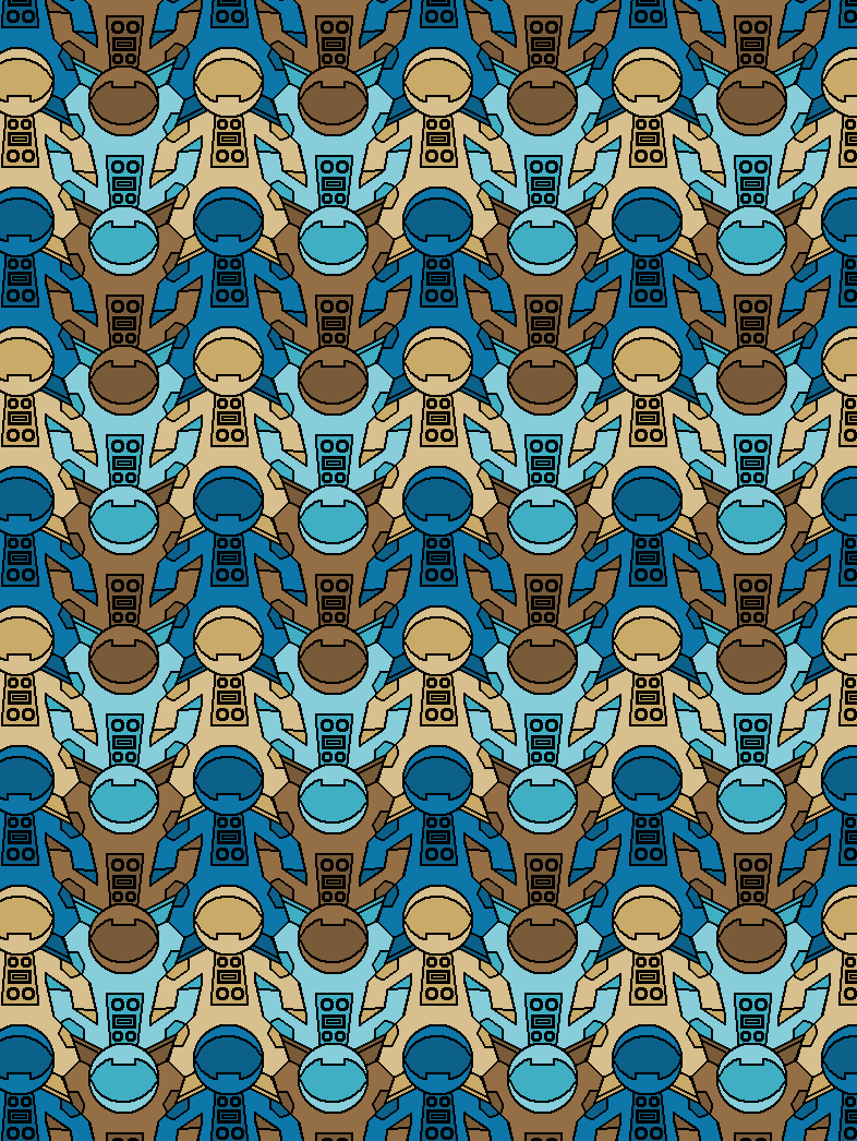 Elephant tessellation and ambigrams – Within Riesen