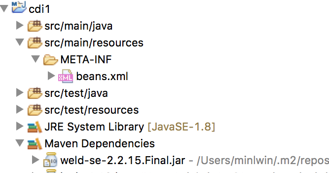 Myanmar Java User: To Be Enable CDI in Your Project