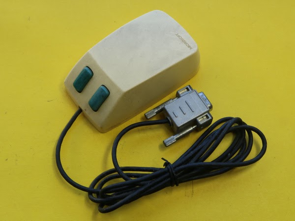 BugWorkShop - 甲蟲工作室: Microsoft（微軟）RS-232 串行有線滑鼠（Serial 2 Button Mouse）- 拆解