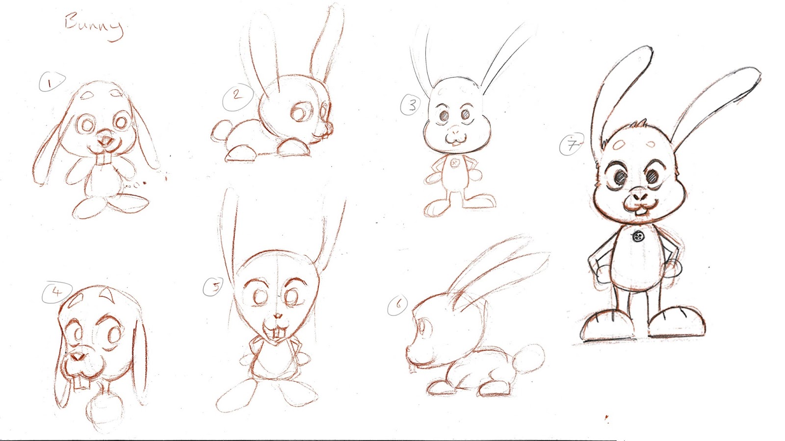 Douy Singsamran : Character Design - Challenge - Bunny