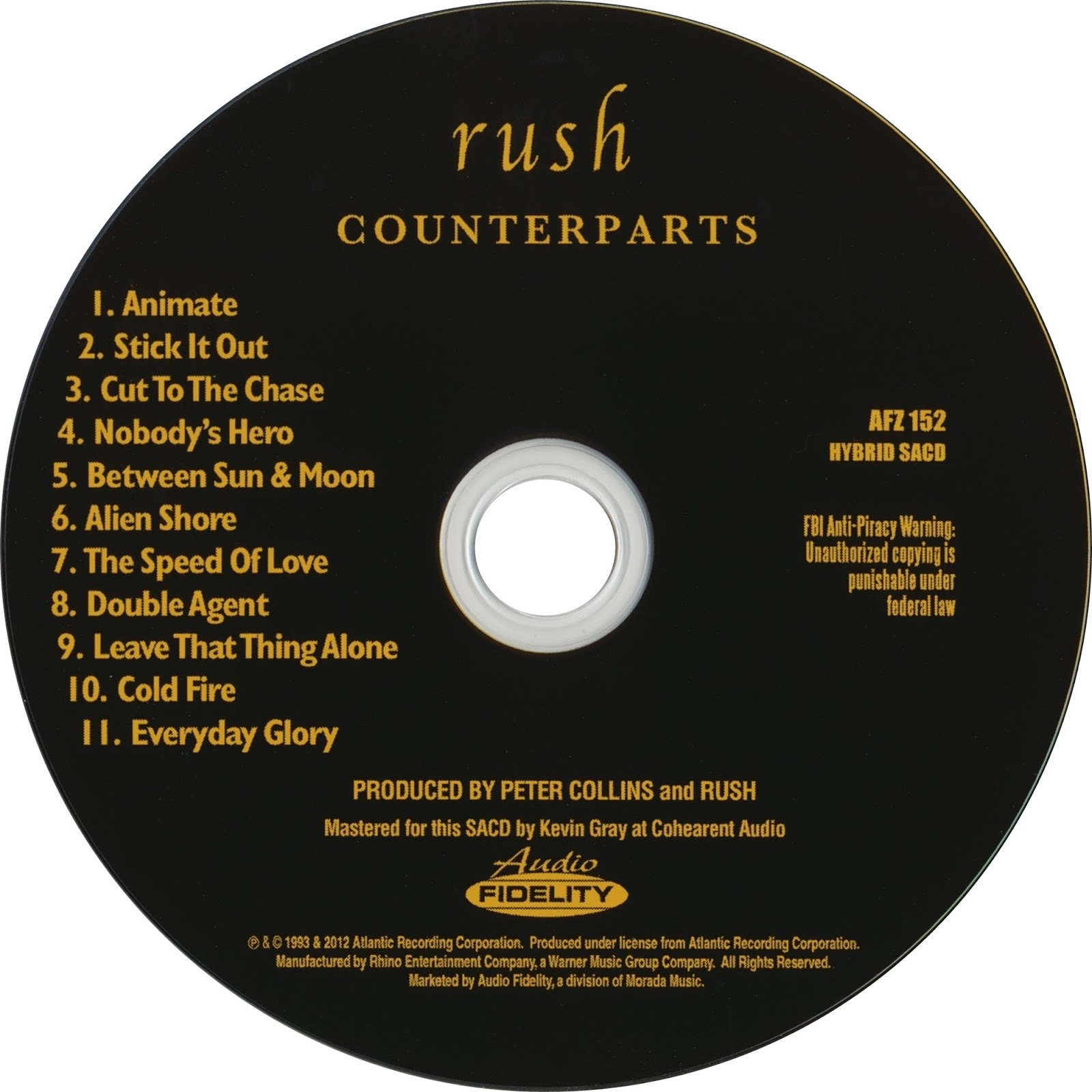 1993 Counterparts - Rush - Rockronología