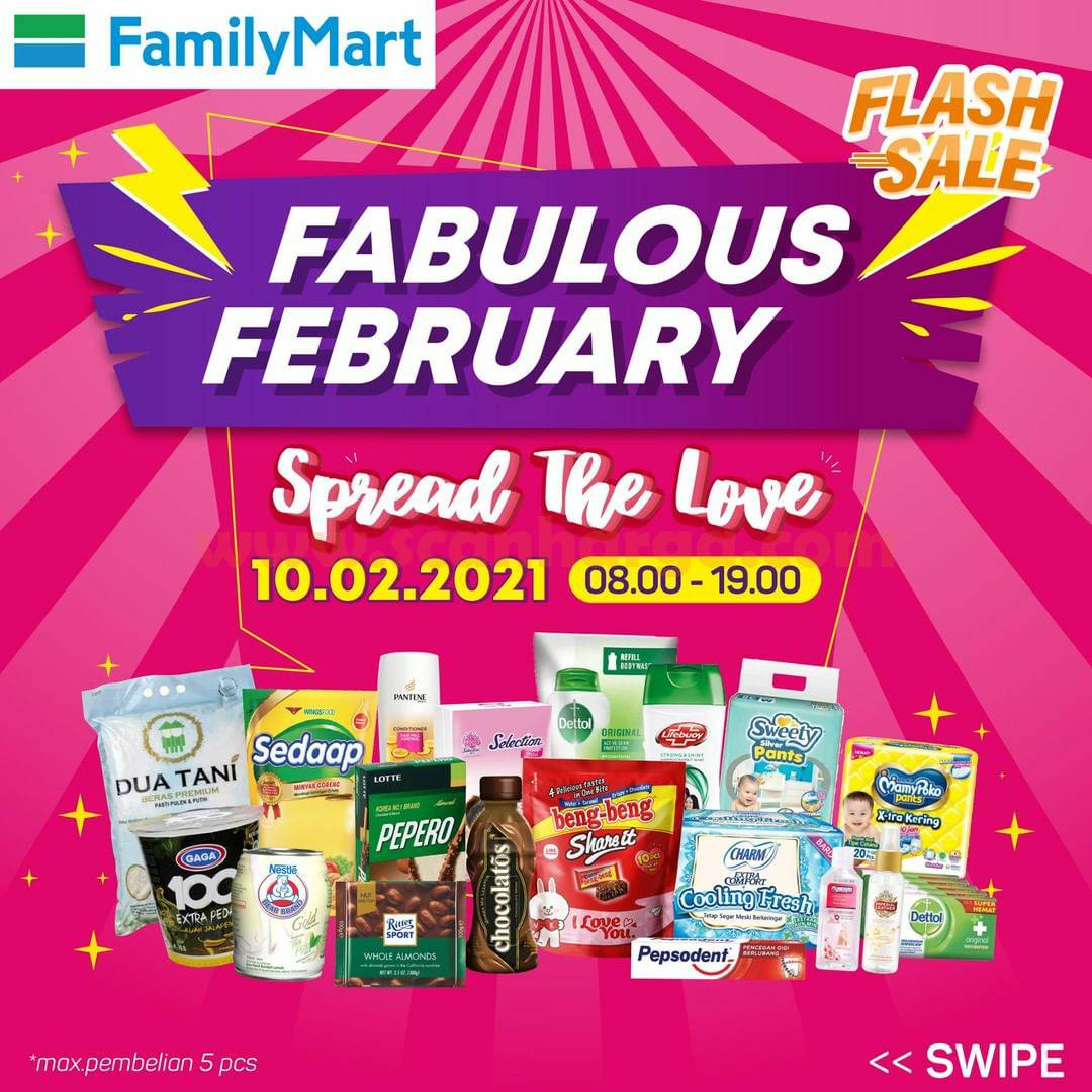 FAMILY MART Promo Flash Sale! Fabulous February Gratis Ongkir* | scanharga