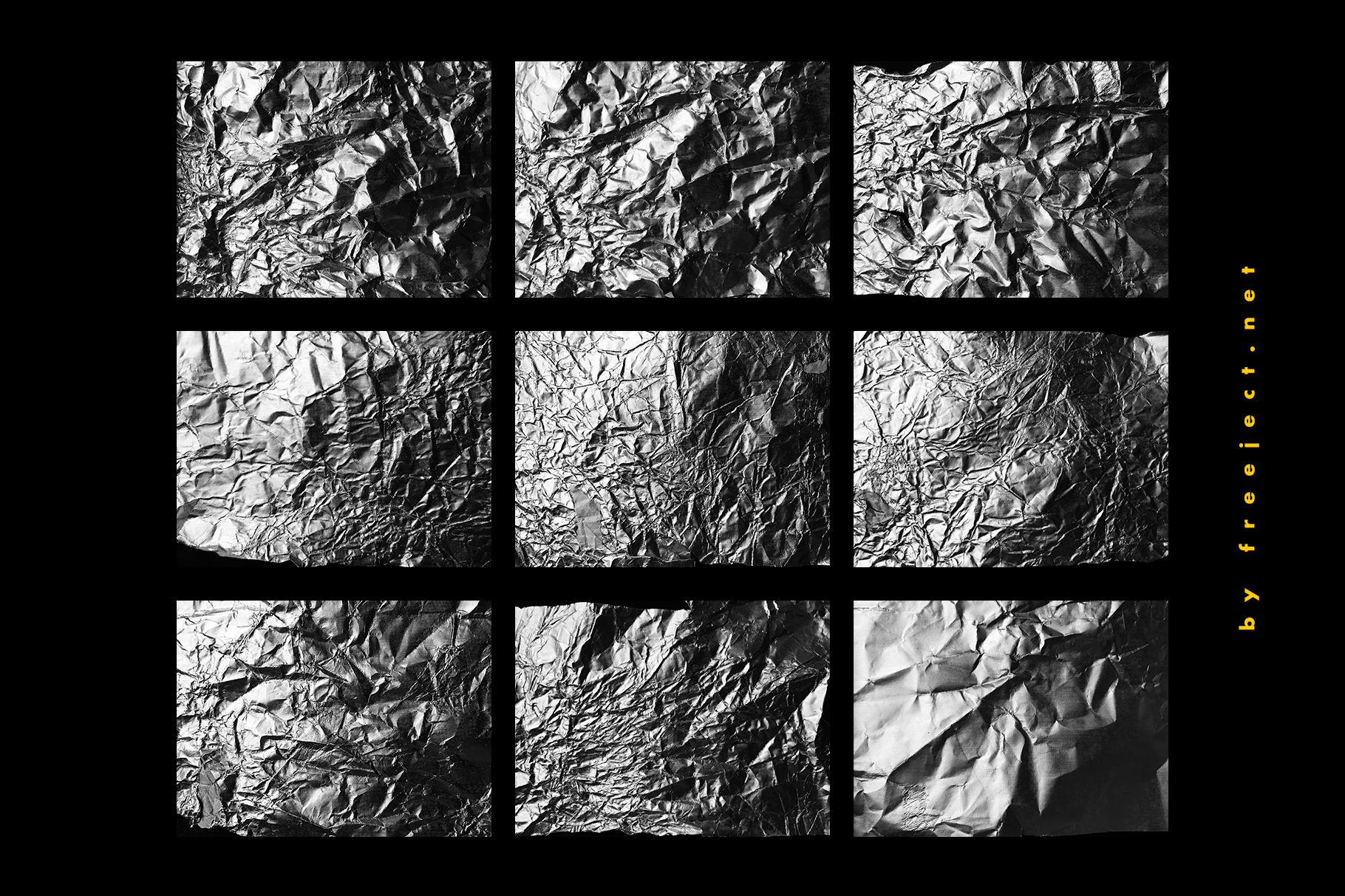 Free Download DEMO Crumpled Foil Texture Background - JPG File