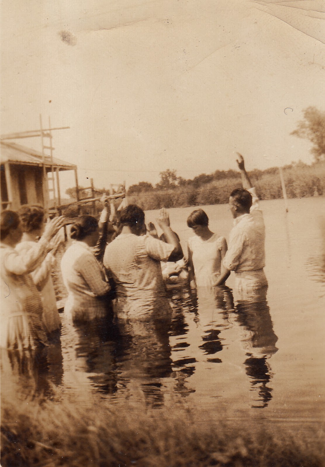 old time religion by Jim Linderman: Scenes from an Immersion Baptism ...