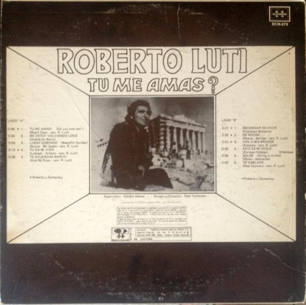 ENTRE MUSICA: ROBERTO LUTI - Tu me amas