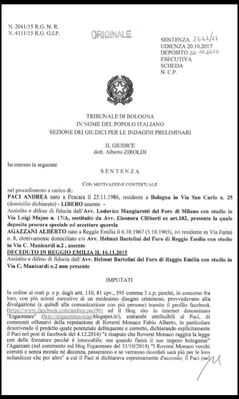 A far Bologna comincia tu: La sentenza di non luogo a procedere nel ... A far Bologna comincia tu: La sentenza di non luogo a procedere nel ...