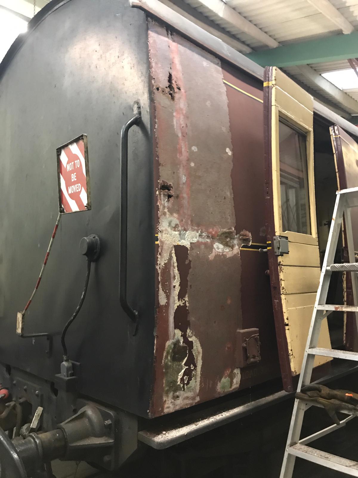 North Tyneside Steam Railway: Carriage sanding