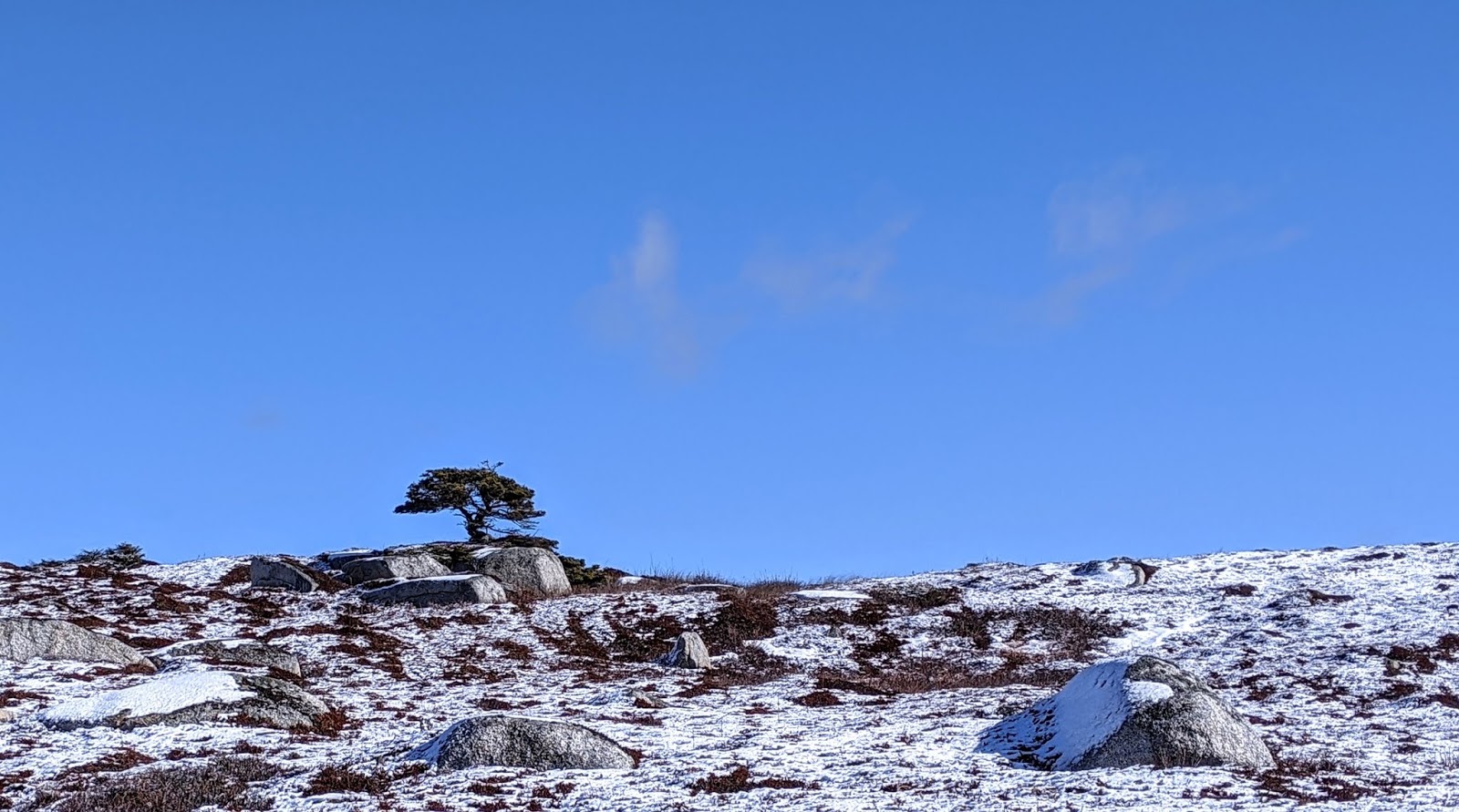 Passage to Sackville.: A bleak and barren place.