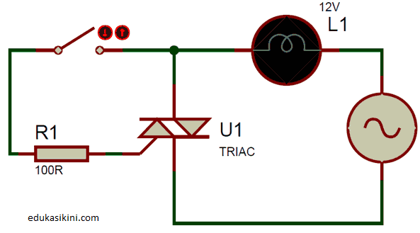 Apa itu TRIAC ? Cara Kerja Serta Aplikasi Dari TRIAC - EDUKASIKINI.COM