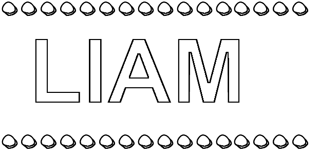 Blog de Biologia: Coloring Page First Name Liam