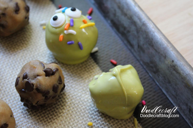 Alien Monster Cookie Dough Bites!