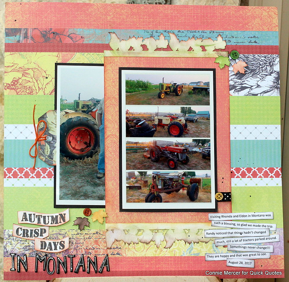 crafty goodies: Scrapbook page with a pullout with Quick Quotes~