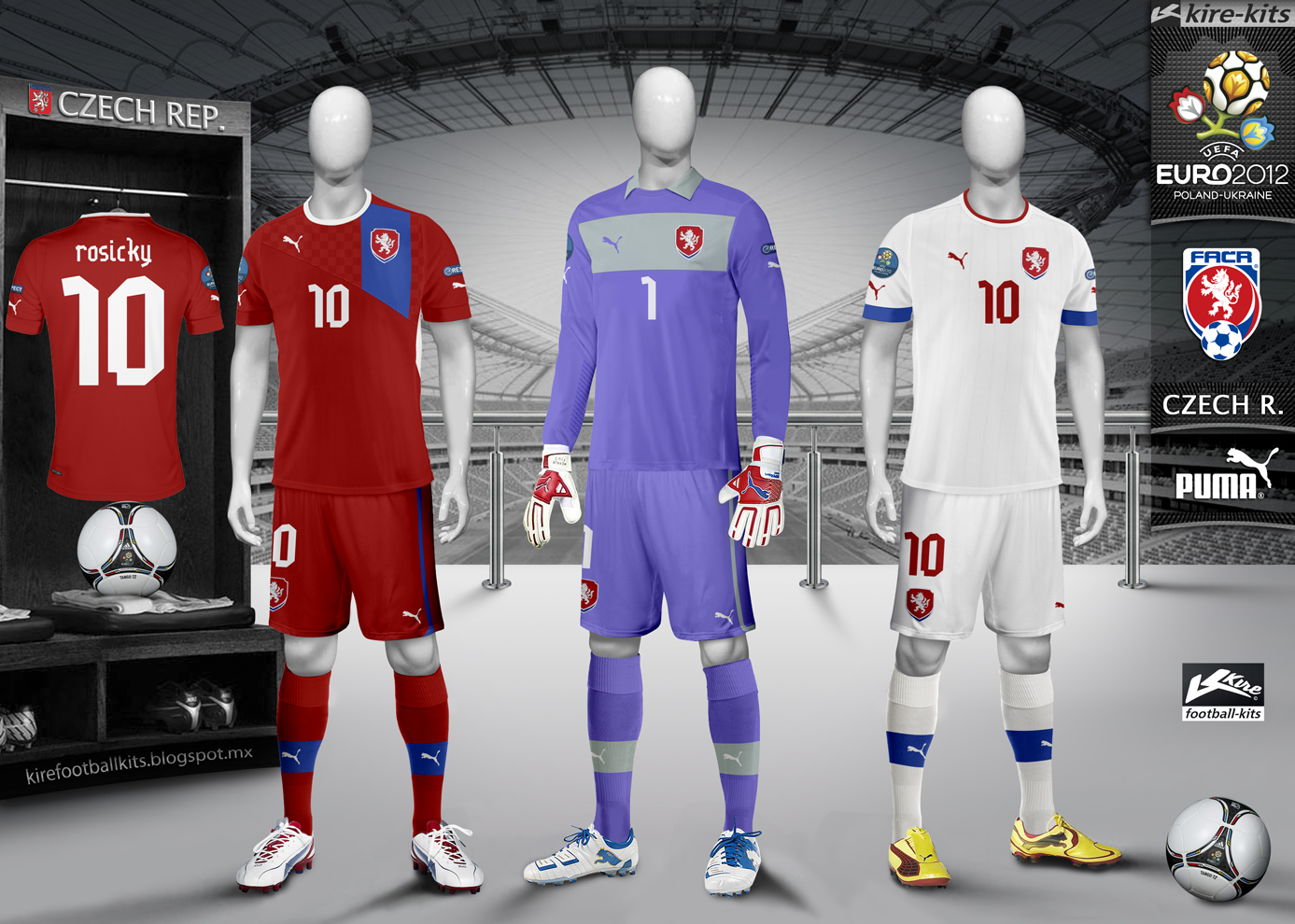 Kire Football Kits: Czech Republic kits Euro 2012