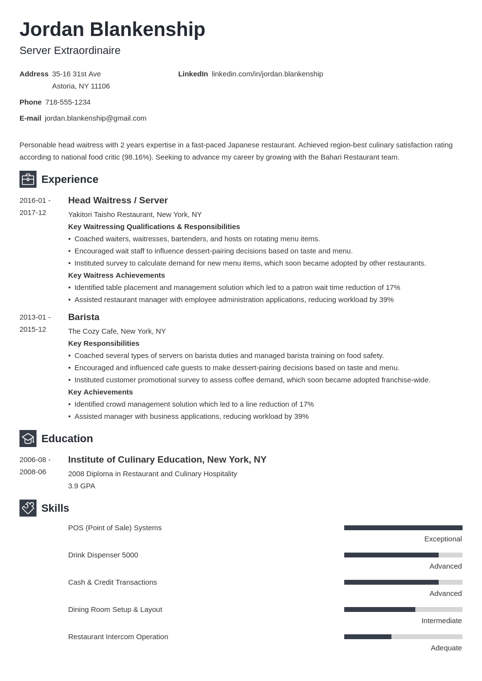 Resume Food Service Resume Letter resume-food-service-resume-letter