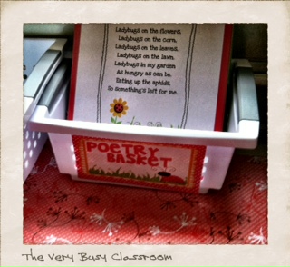 The Very Busy Kindergarten: Poetry Basket