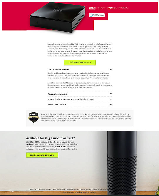 netgemiene: NEW: Broadband & Netgem TV @ Pure Telecom (triple-play Ireland)