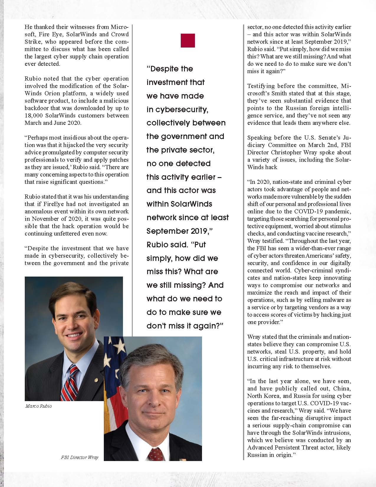 Paul Davis On Crime: My Counterterrorism Magazine Piece On SolarWinds ...