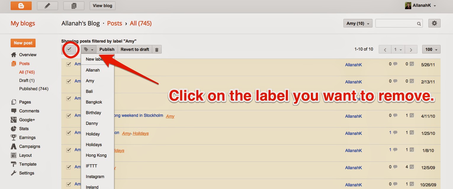 Bling For Your Blog: Adding and Deleting Labels to Blog Posts