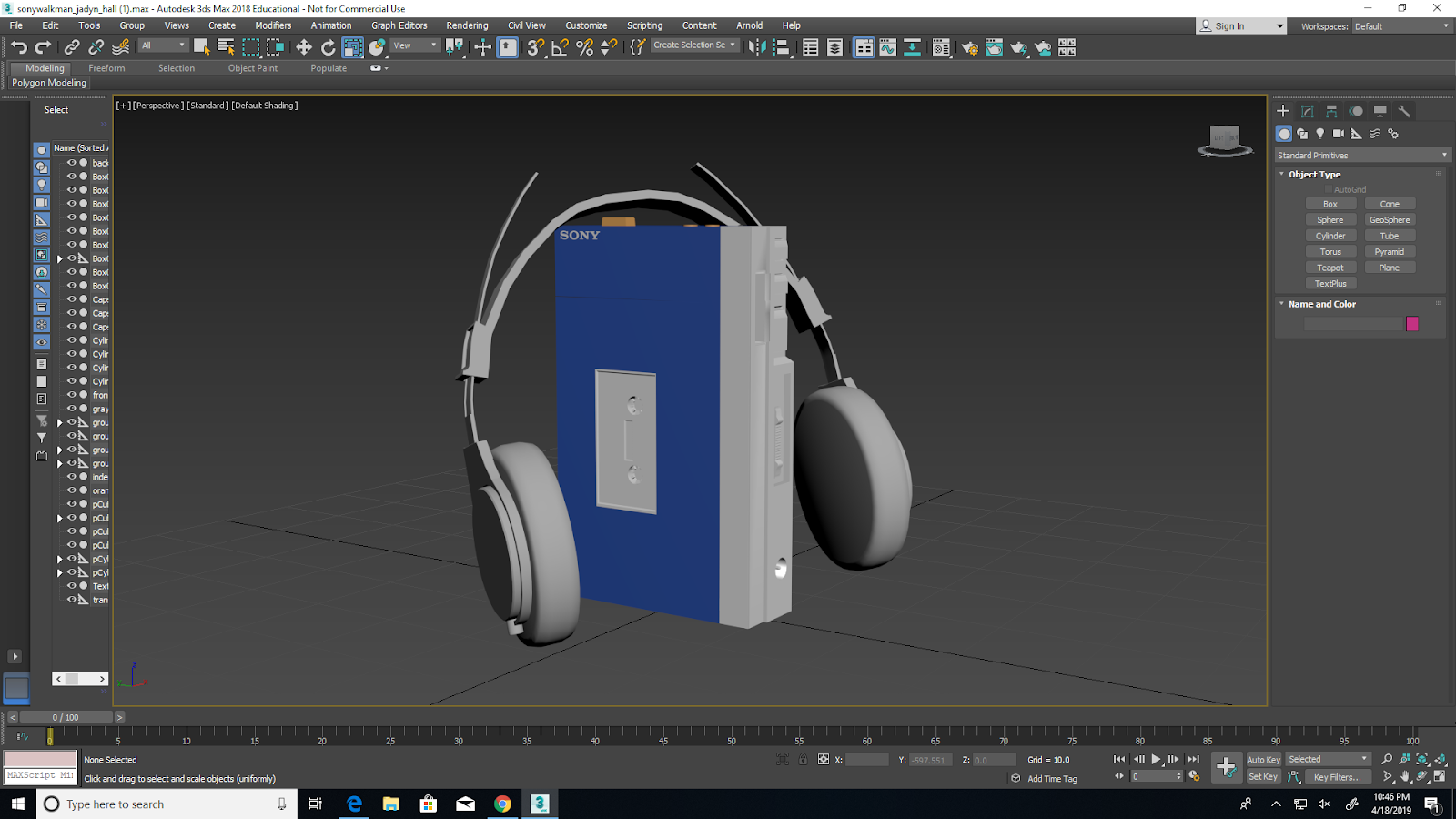 Jadyn H. 3D Modeling and Animation II