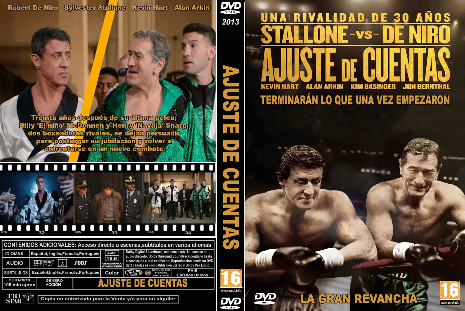 PB | DVD Cover / Caratula FREE: GRUDGE MATCH - DVD COVER 2013