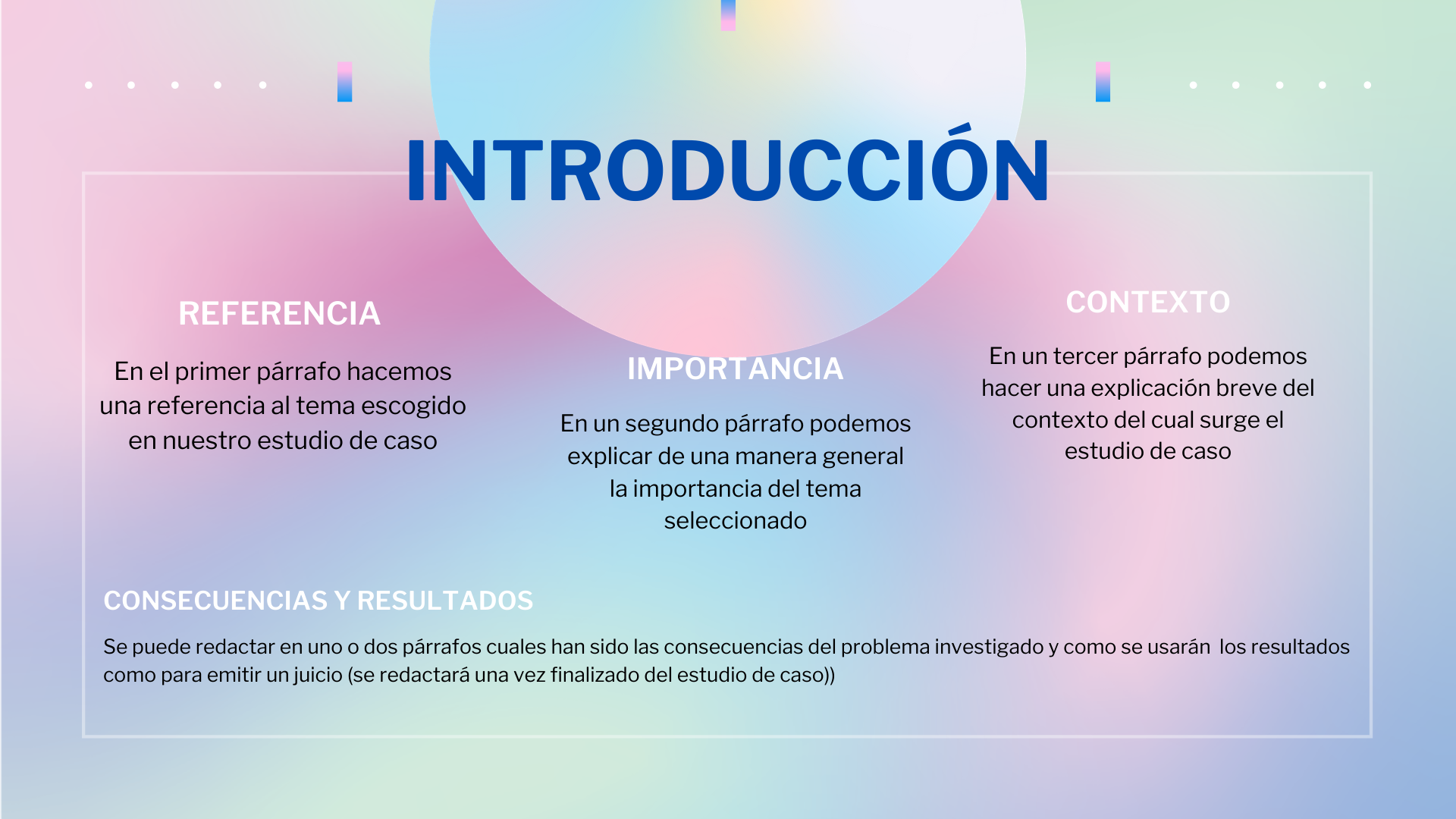 Explicación PRIMERA PARTE del estudio de caso