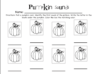 Classroom Freebies Too: Pumpkin Sounds Freebie (CCSS alligned!)
