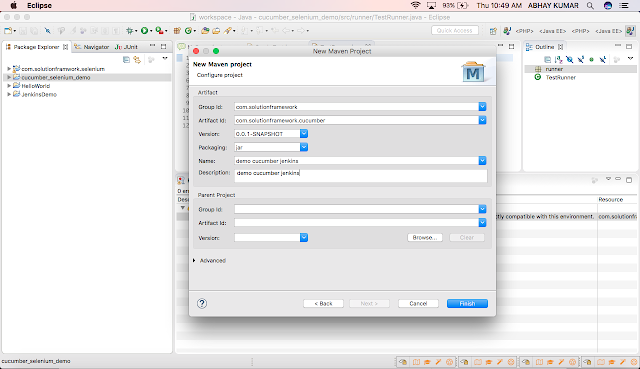 Solution Framework Devops Continuous Integration Selenium And Cucumber Using Maven In Jenkins