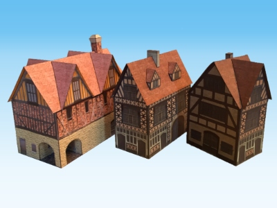 Papercraft Medieval Buildings