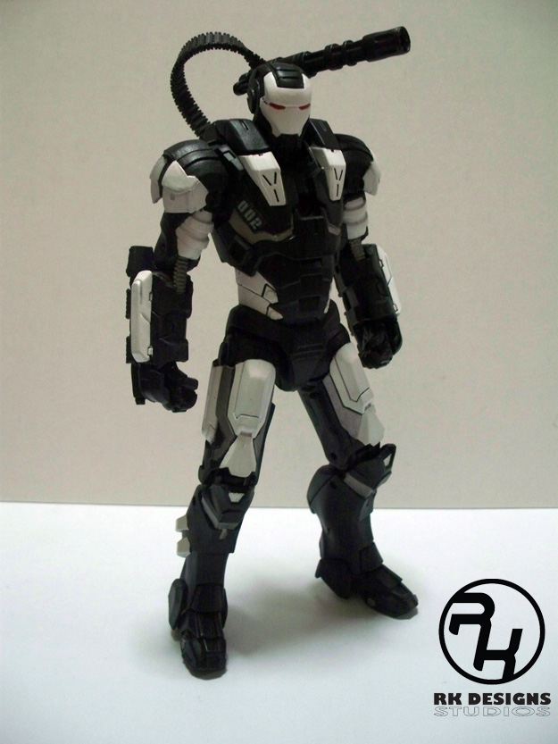 R.K. Designs Studio: Hasbro 6" War Machine Repaint (HT Milk ver. scheme)