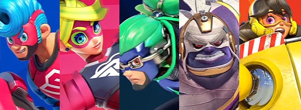 Se presentan los personajes de Arms y un vídeo de personalización