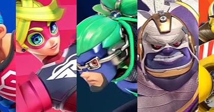 Se presentan los personajes de Arms y un vídeo de personalización