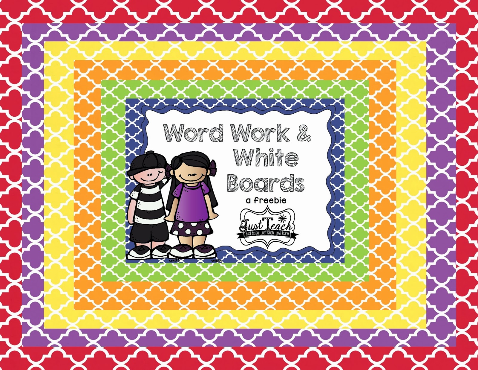 Just Teach: It's just a word work freebie