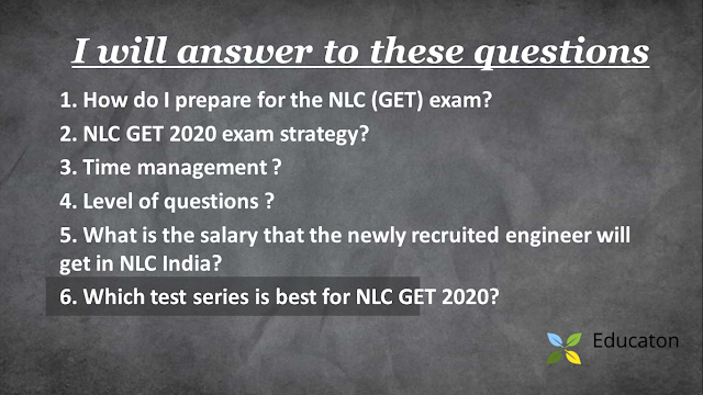 Blueprint of NLC (GET) 2020 | Preparation strategies | Best test series