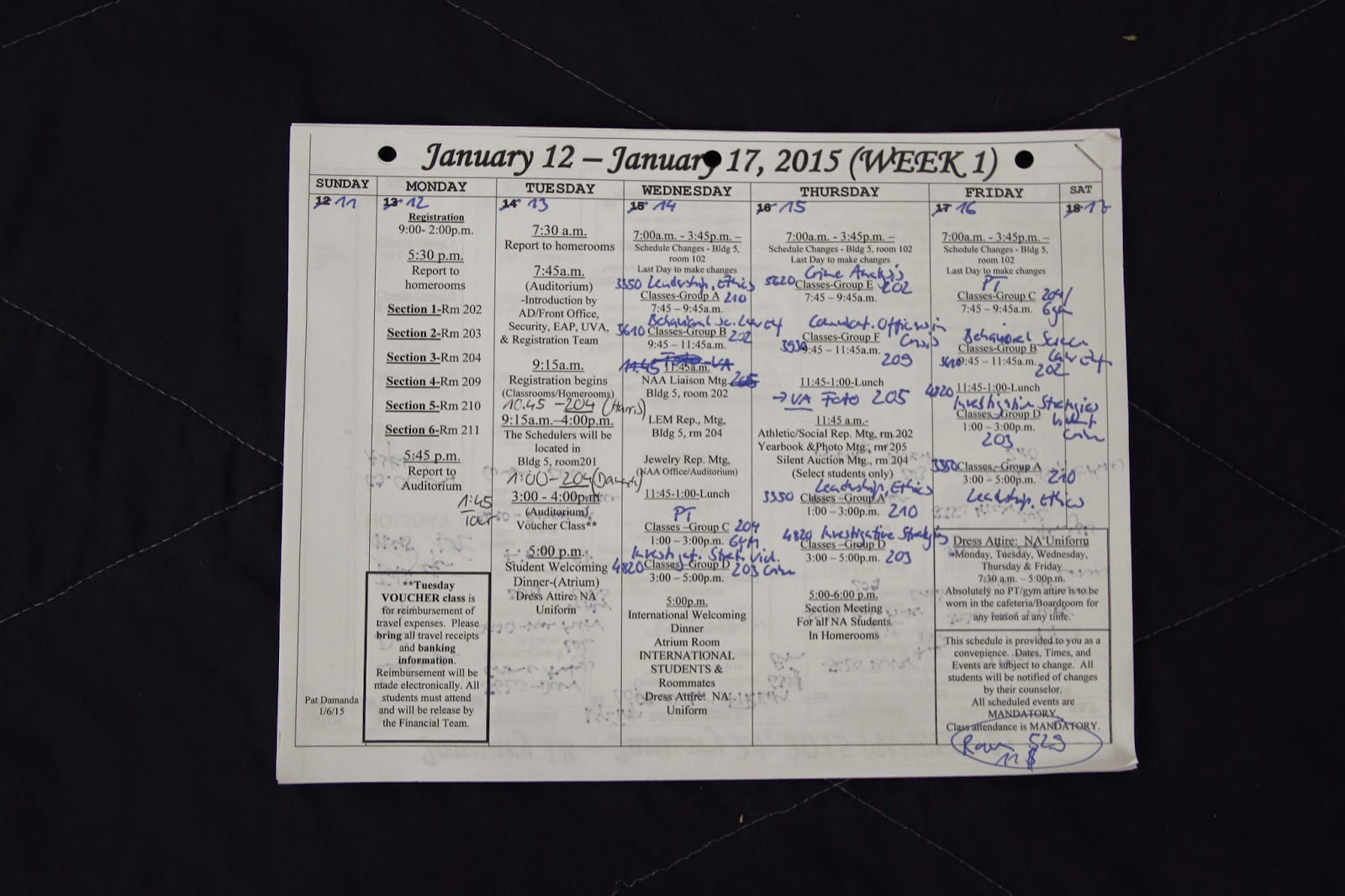FBI National Academy, session 259 - my yellow brick road: week 1
