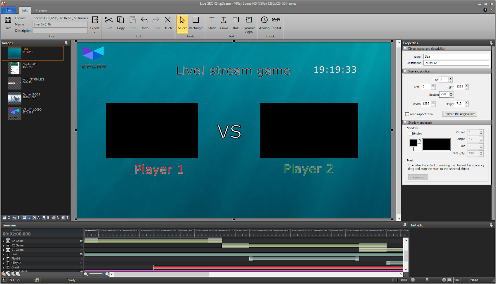 VPlay 4 – multichannel broadcasting with CG