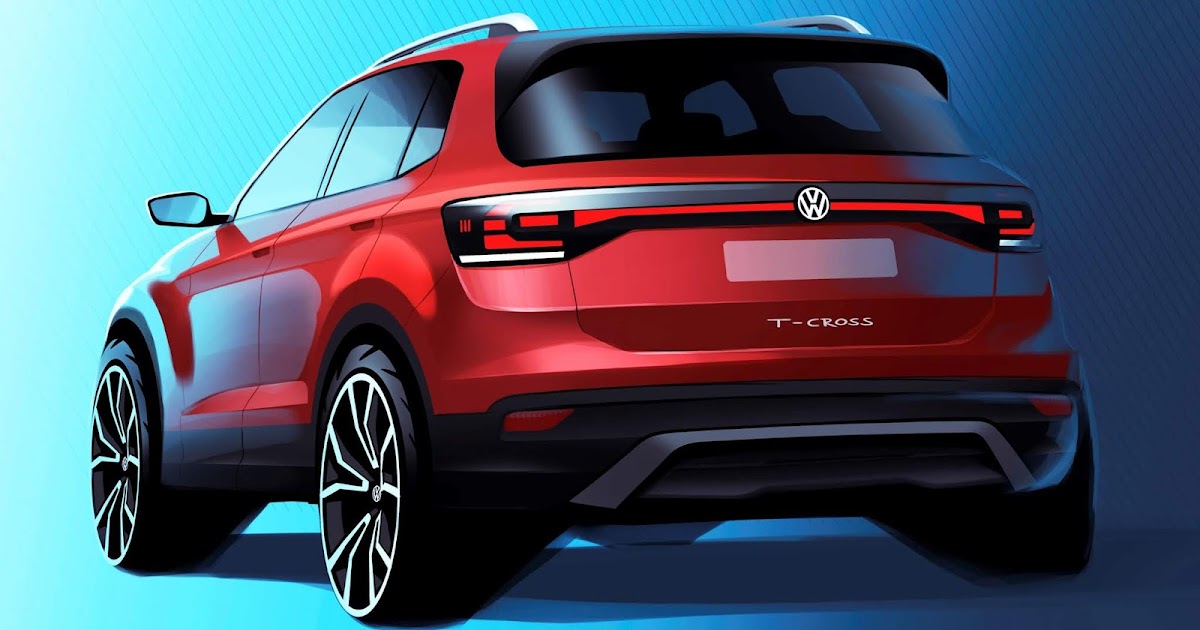 Volkswagen T-Cross, novo utilitário da marca, é antecipado em sketch