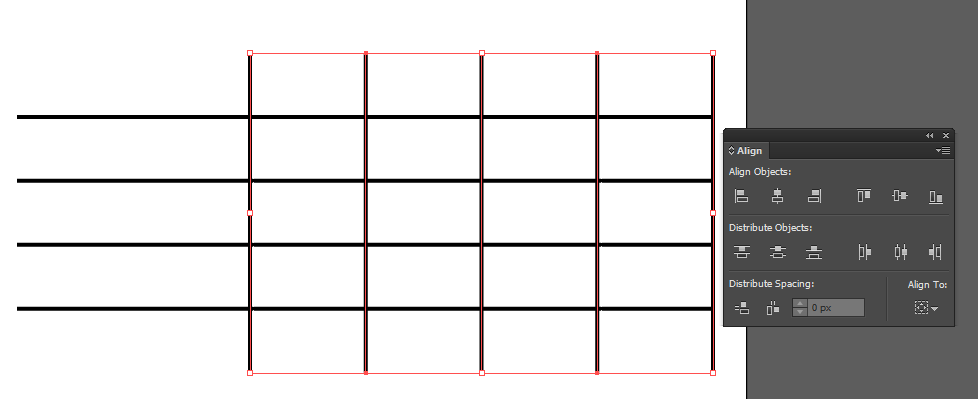 การปรับระยะห่าง ตาราง ใน Rectangular Grid Tool ของ Illustrator cs6