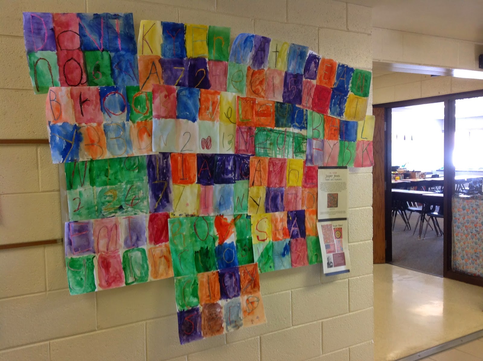 The Artsy Fartsy Art Room: Jasper Johns & 1st Grade