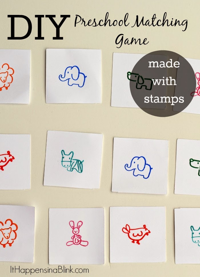 Stamp Camp: DIY Preschool Matching Game
