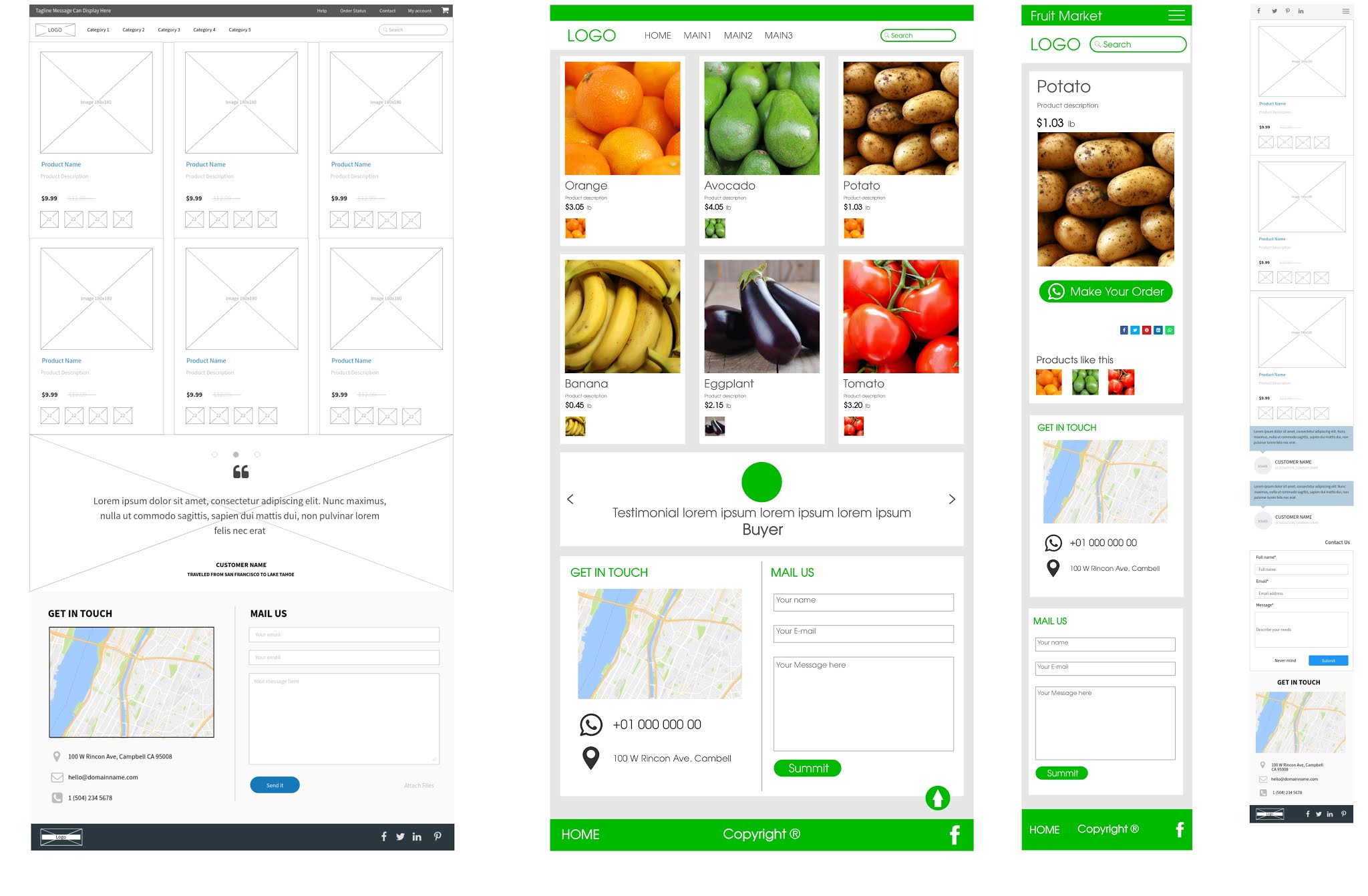 Wireframe Web Tienda Abarrotes - Paulin Garzón