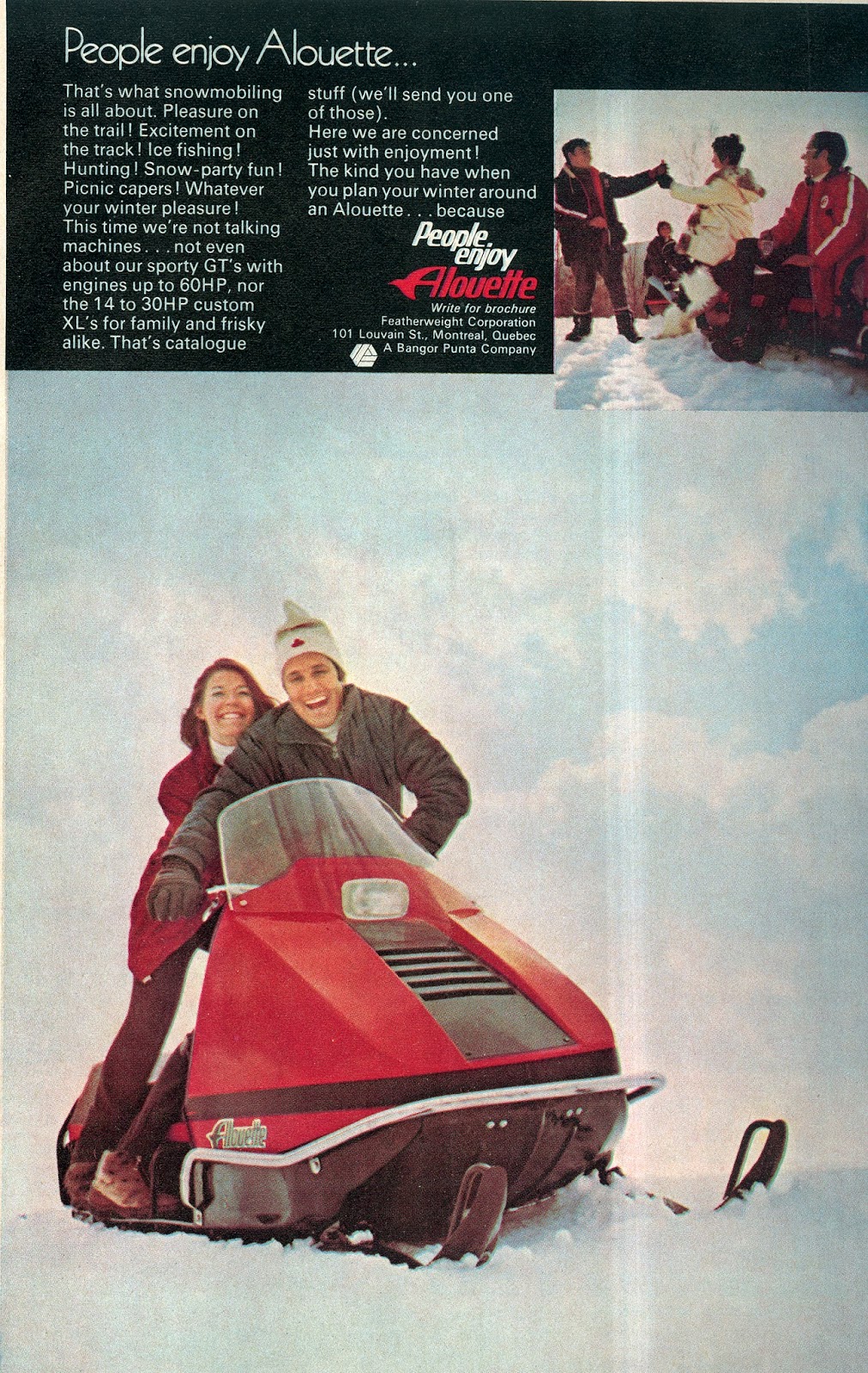 CLASSIC SNOWMOBILES OF THE PAST: 1971 ALOUETTE SNOWMOBILE