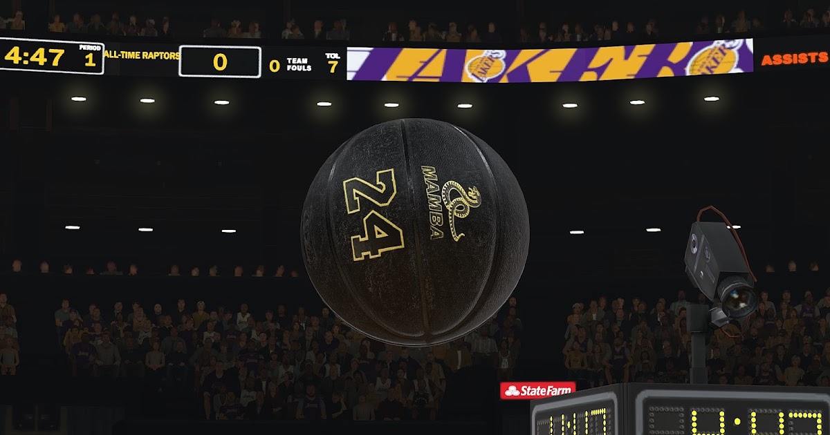 Black Mamba NBA Ball by MLLR & Gatsby [FOR 2K21 and 2K20]