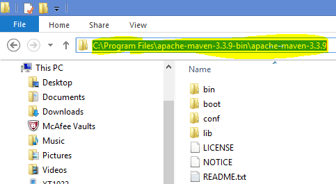 Maven installation and set path on Windows OS | Automation Home