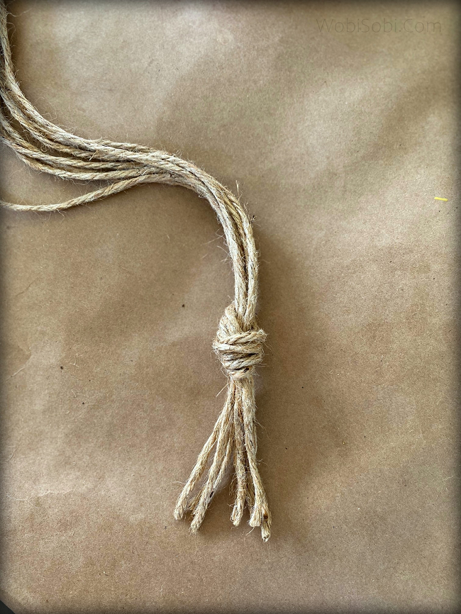 WobiSobi: DIY Easy Rope, Plant Hanger