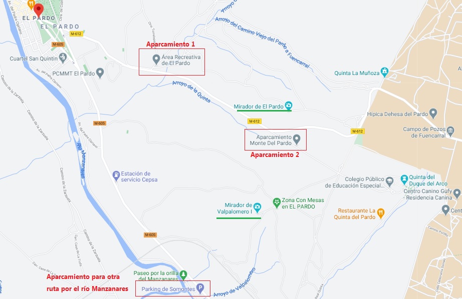 Ruta por Miradores del Monte de El Pardo en Madrid
