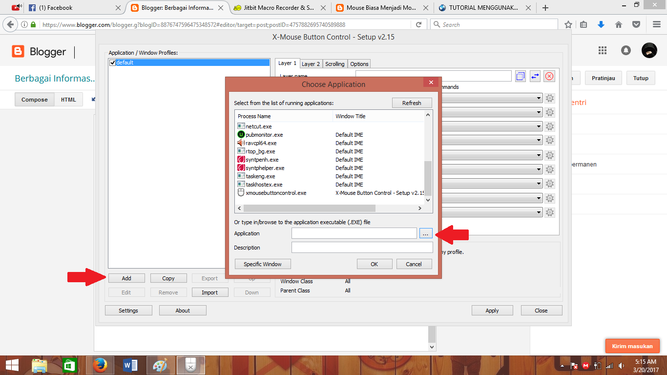 Cara menggunakan x-mouse button control mouse biasa jadi mouse Macro x7 ...