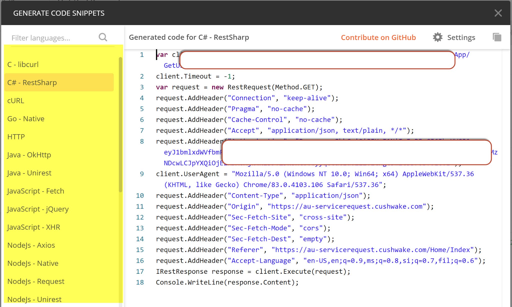 Software Quality Assurance Copying Rest Api Command From Postman Is